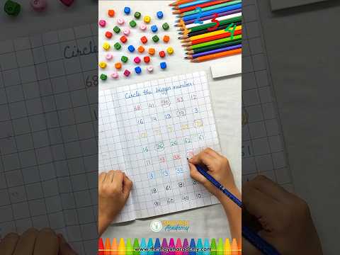 🎯 Circle the Biggest Number 🔢 Mathematics Worksheets for Kindergarten 🍎 #shorts #kids #viral