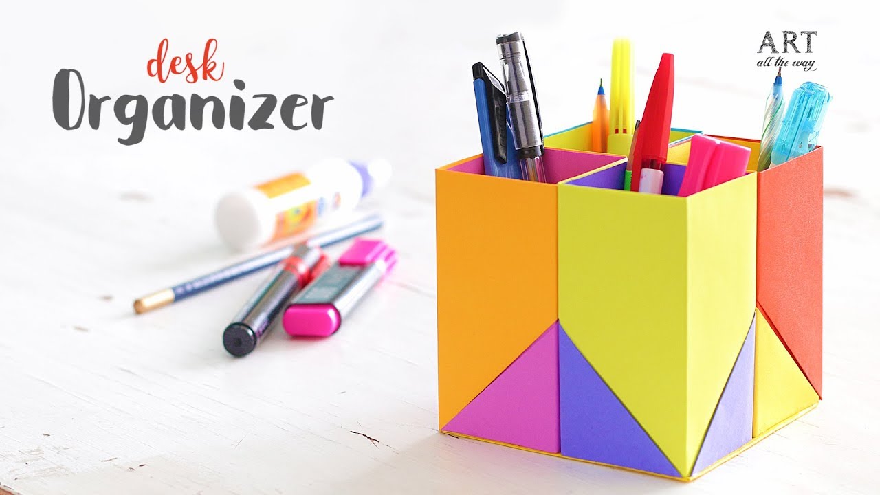 Creative DIY Desk Organizer For Kids | Back To School