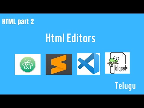 HTML Editors and where to write a html code
