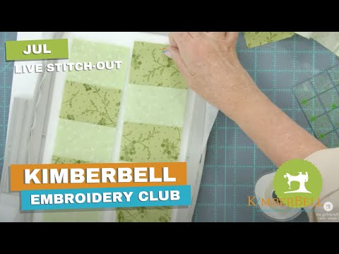 Kimberbell Embroidery Club July 2025 Mystery Wallflower Quilt Stitch-Along #kimberbell