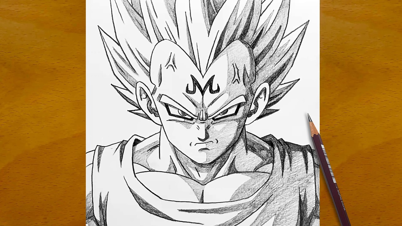 How to Draw Majin Vegeta Step by Step | Dragon Ball Z Art