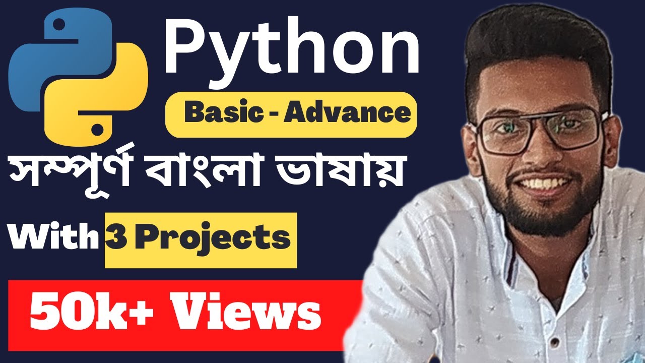 Python Bangla Tutorial | Python Programming Crash Course in Bangla | Python Course 2023