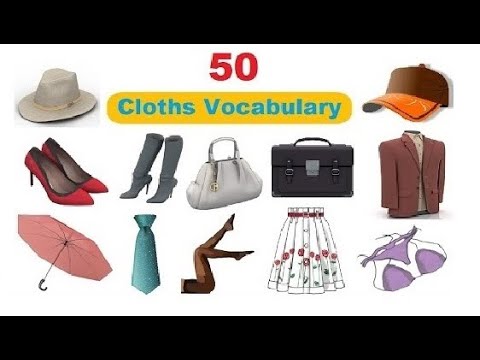 Clothes vocabulary : English with pictures -100 clothes words with pictures