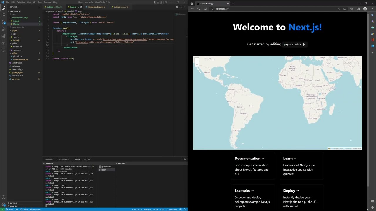 Next JS + Leaflet Map Tutorial