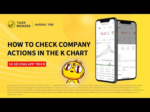 30s App Trick - How to Check Company Actions in the K Chart - Tiger Brokers