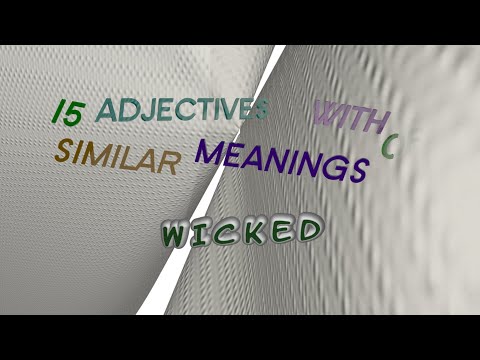 wicked - 16 adjectives meaning wicked (sentence examples)