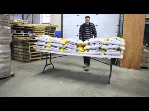 Lifetime 8-ft Commercial Plastic Rectangle Table Stress Test