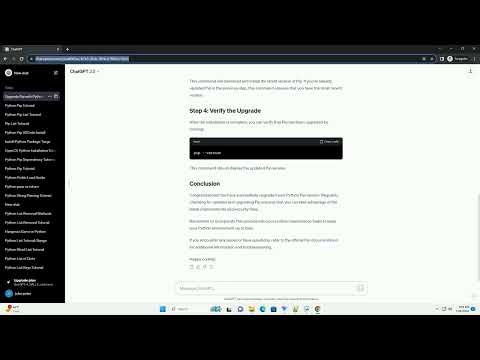 python pip version upgrade
