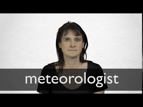 How to pronounce METEOROLOGIST in British English