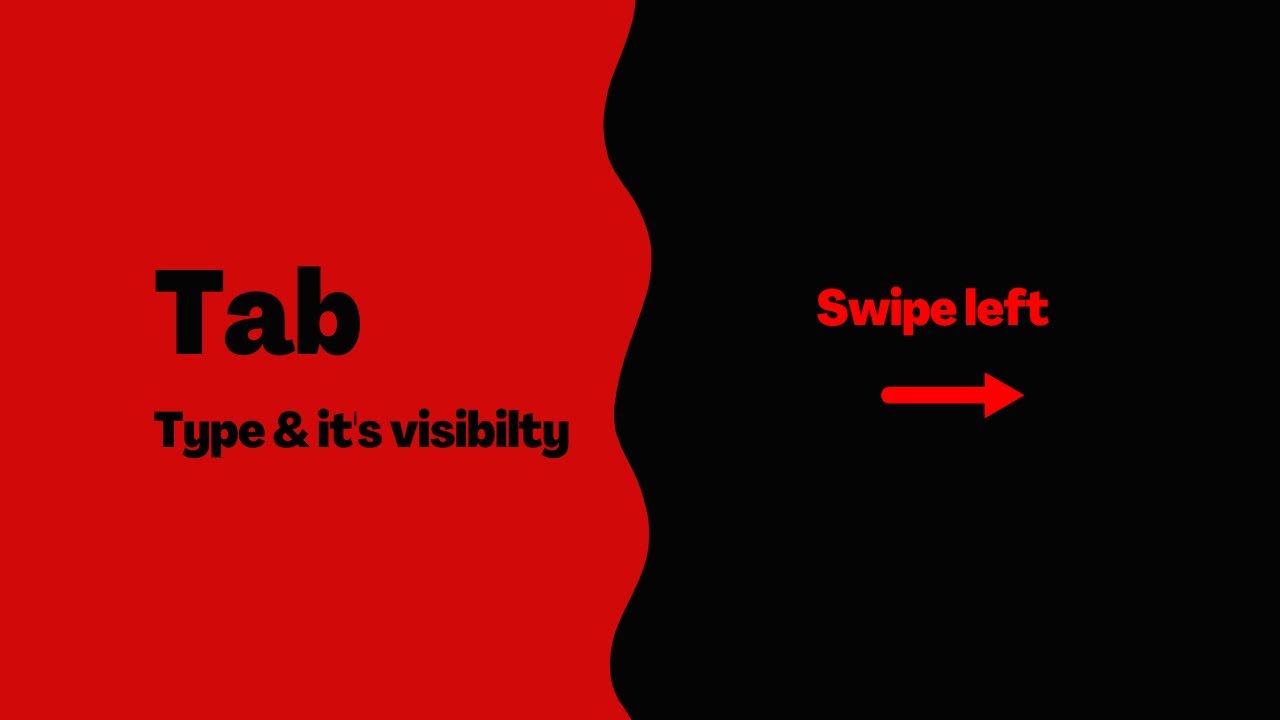 Tab, Types & Visibility
