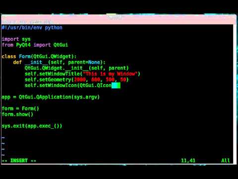 Python Qt4 - Window Icon