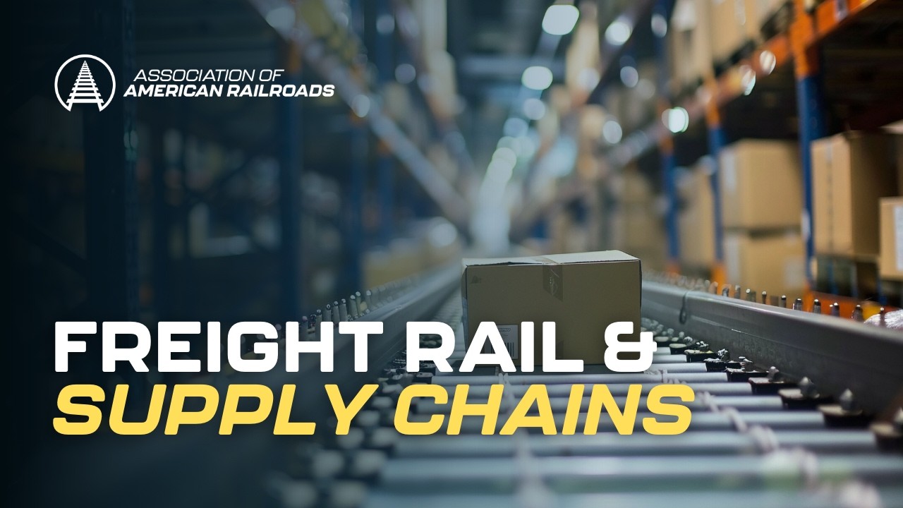 How do freight railroads support supply chains?