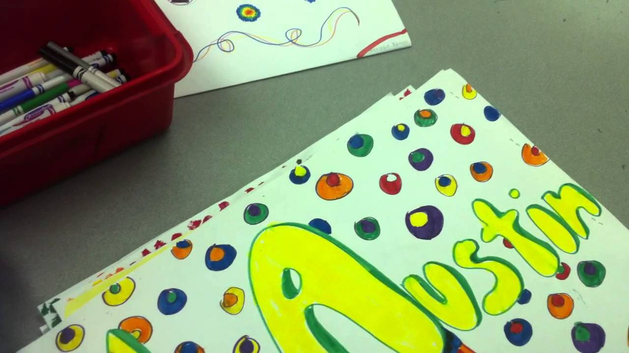 First Elementary Art Lesson of the Year: Portfolio Design