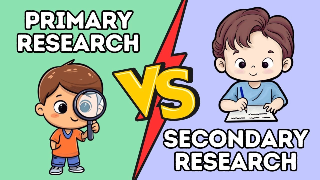 Primary vs Secondary Research (Explained in 4 Minutes)