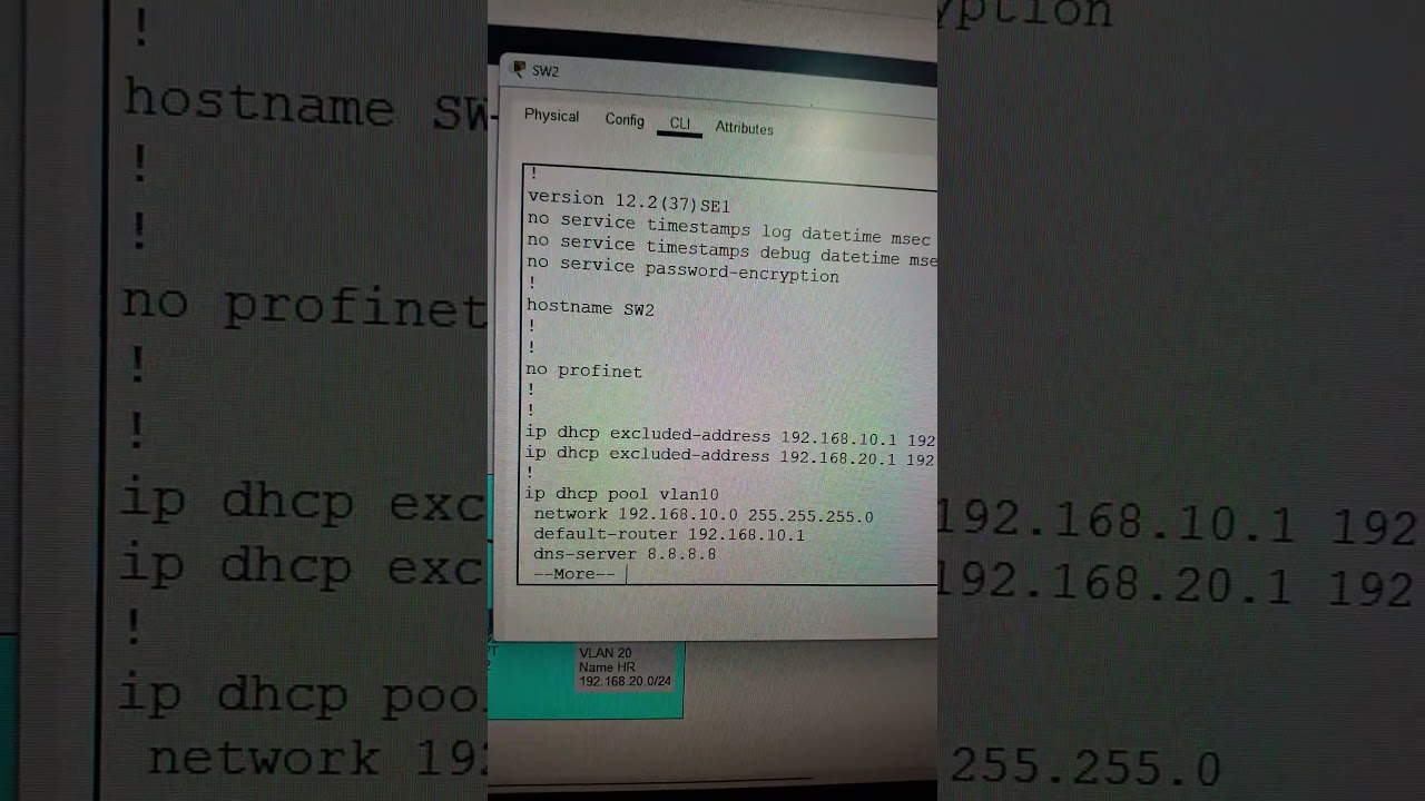 L3 Switch configuration in small enterprise network lab part 1 #networkdocumentation