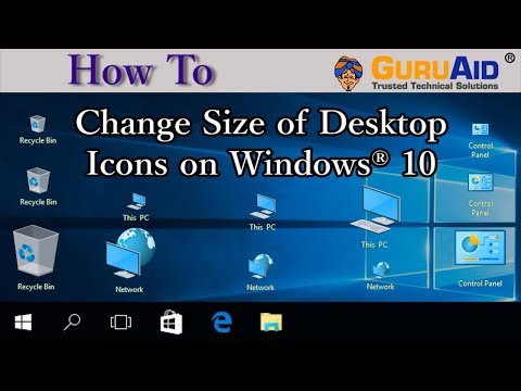 How to Change Size of Desktop Icons on Windows® 10 - GuruAid