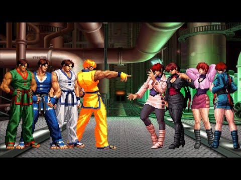 [KOF Mugen] Kim Kaphwan Team vs Shermie Team