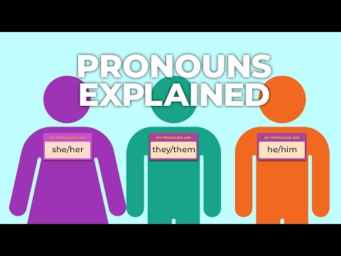 Pronouns like she/her, he/him and they/them explained