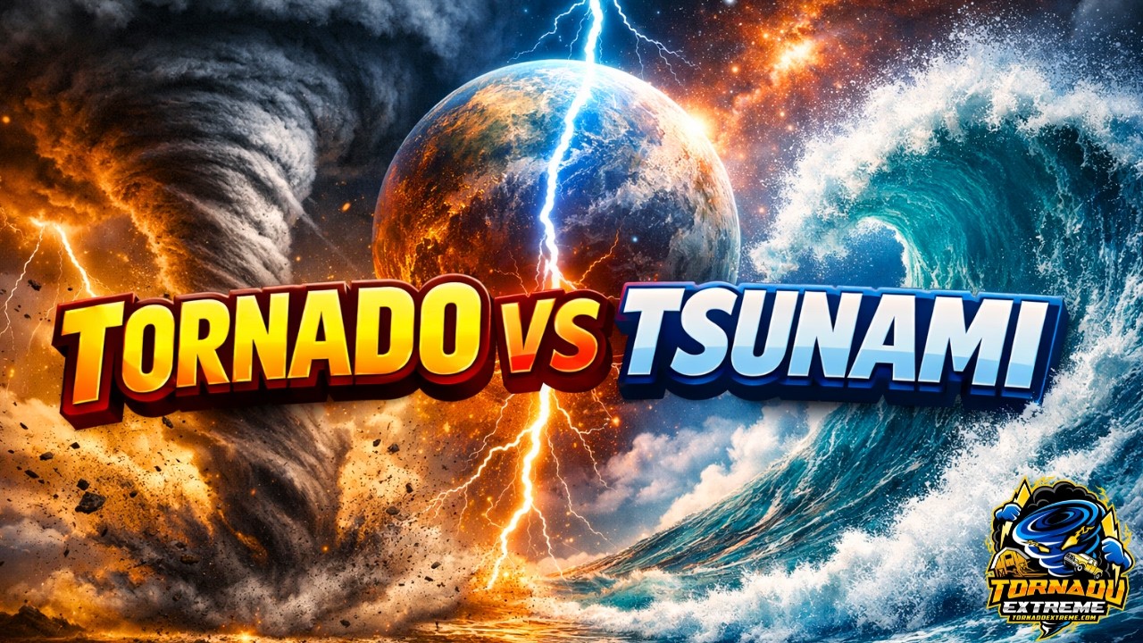 Tornado vs Tsunami Comparison: What's the Difference? 🌪️🌊 | Tornado Extreme 🌀⚡