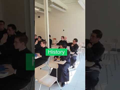 First day of classes in the seminary