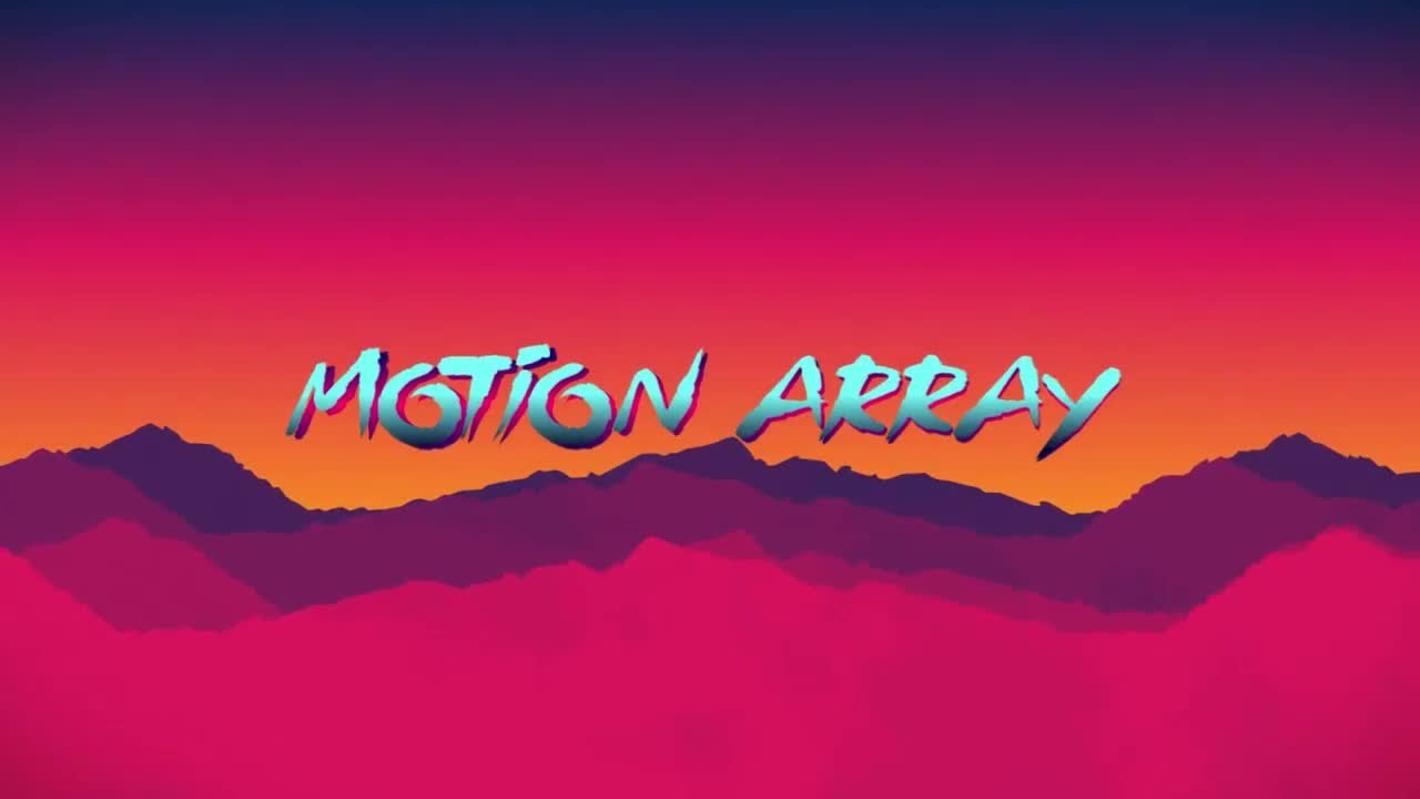 Free Retro Wave Intro Flat Design After Effects Templates