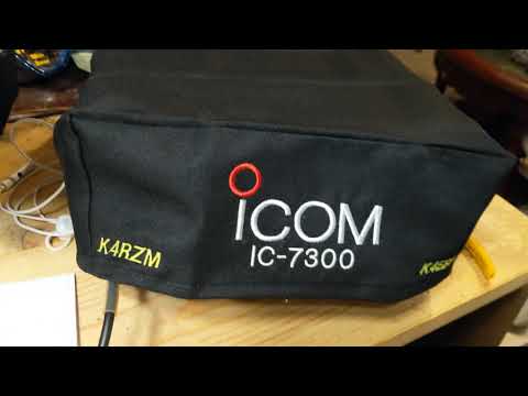 eBay find: $22 Icom 7300 Dust Cover, hand made by a Radio Club in Thailand