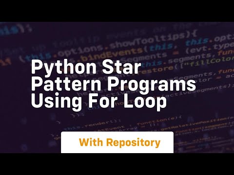 python star pattern programs using for loop