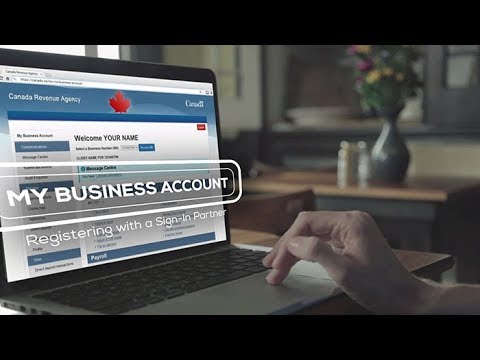 My Business Account β Registering with a Sign-In Partner