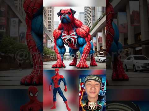 Avengers hero but Dog! #Shorts #Marvel #dc #SpiderMan #AI #robots