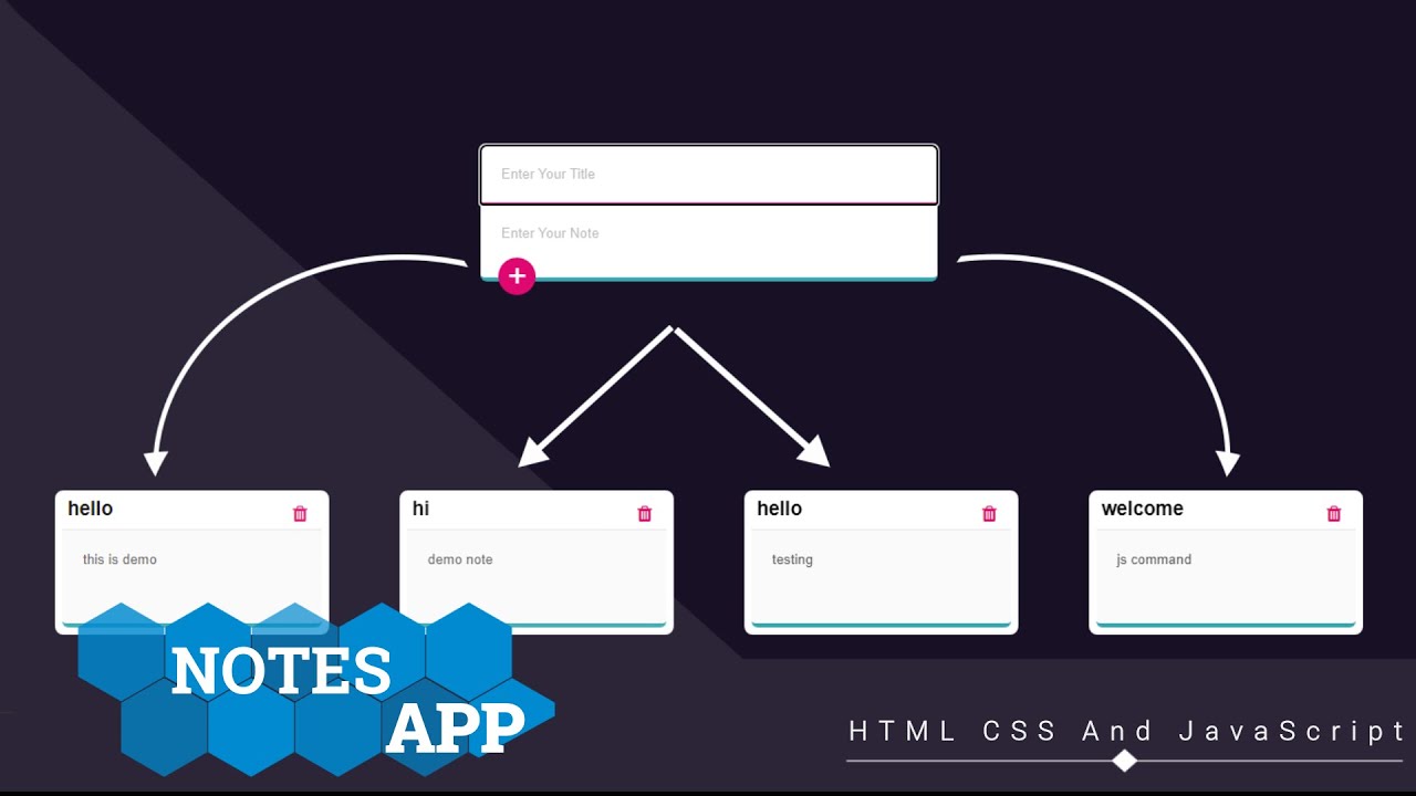 Create a Sticky Notes App Using JavaScript | Notes App in JavaScript