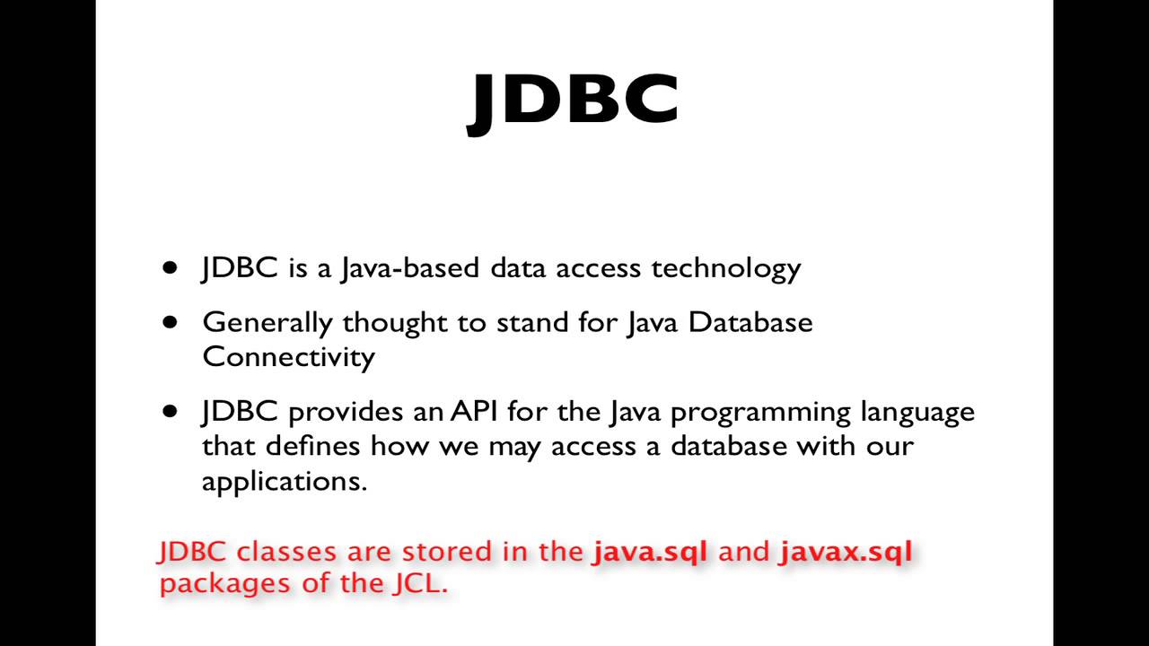 Introduction to Database Connectivity