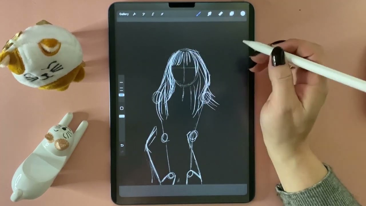 DRAW WITH ME AND CHILL 🌼 Speed sketching and studying postures - in Procreate