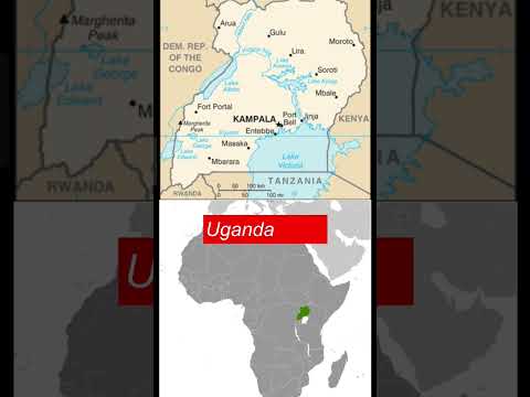 uganda map and city with famous| world map of countries|# countries map|# famous countries