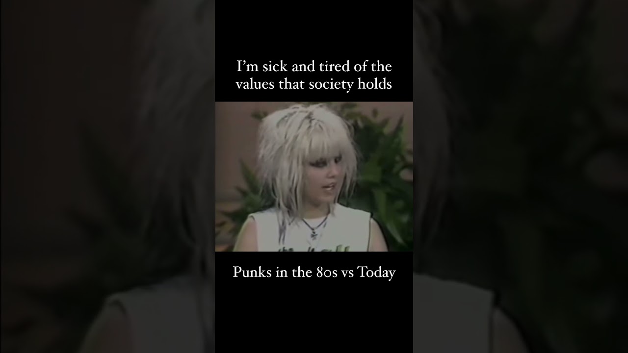 Punks in the 80’s vs today