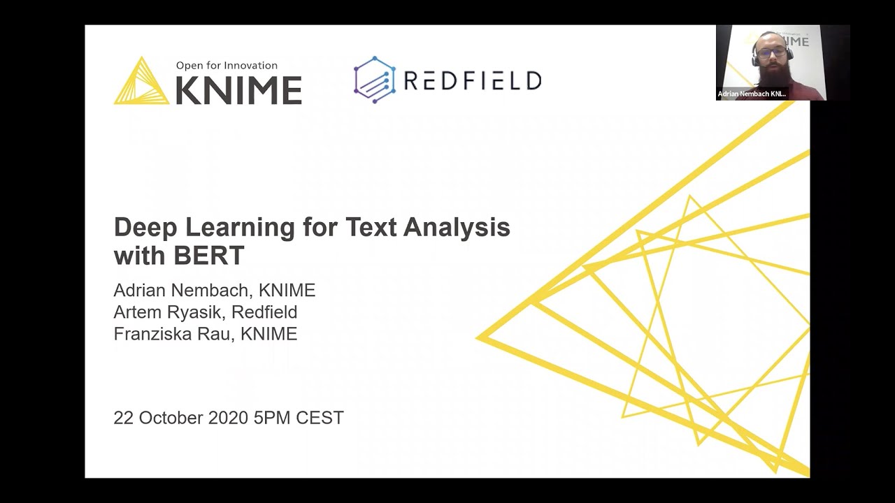 Deep Learning for Text Analysis with BERT