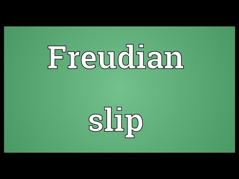 Freudian slip Meaning