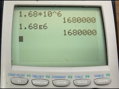 Entering Exponential Notation on a TI Calculator