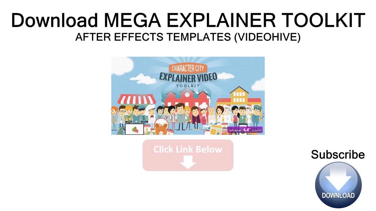 DOWNLOAD #5 MEGA EXPLAINER TOOLKIT : CHARACTER CITY