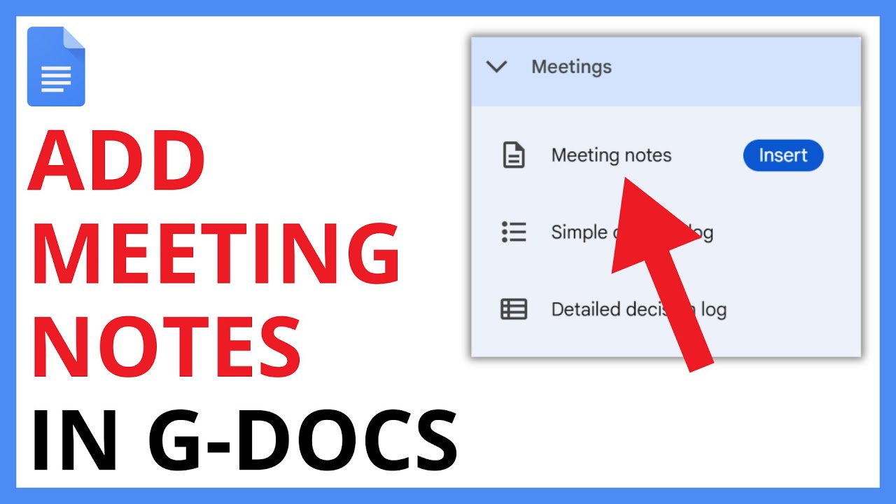 How to Add Meeting Notes in Google Docs [SIMPLE GUIDE]