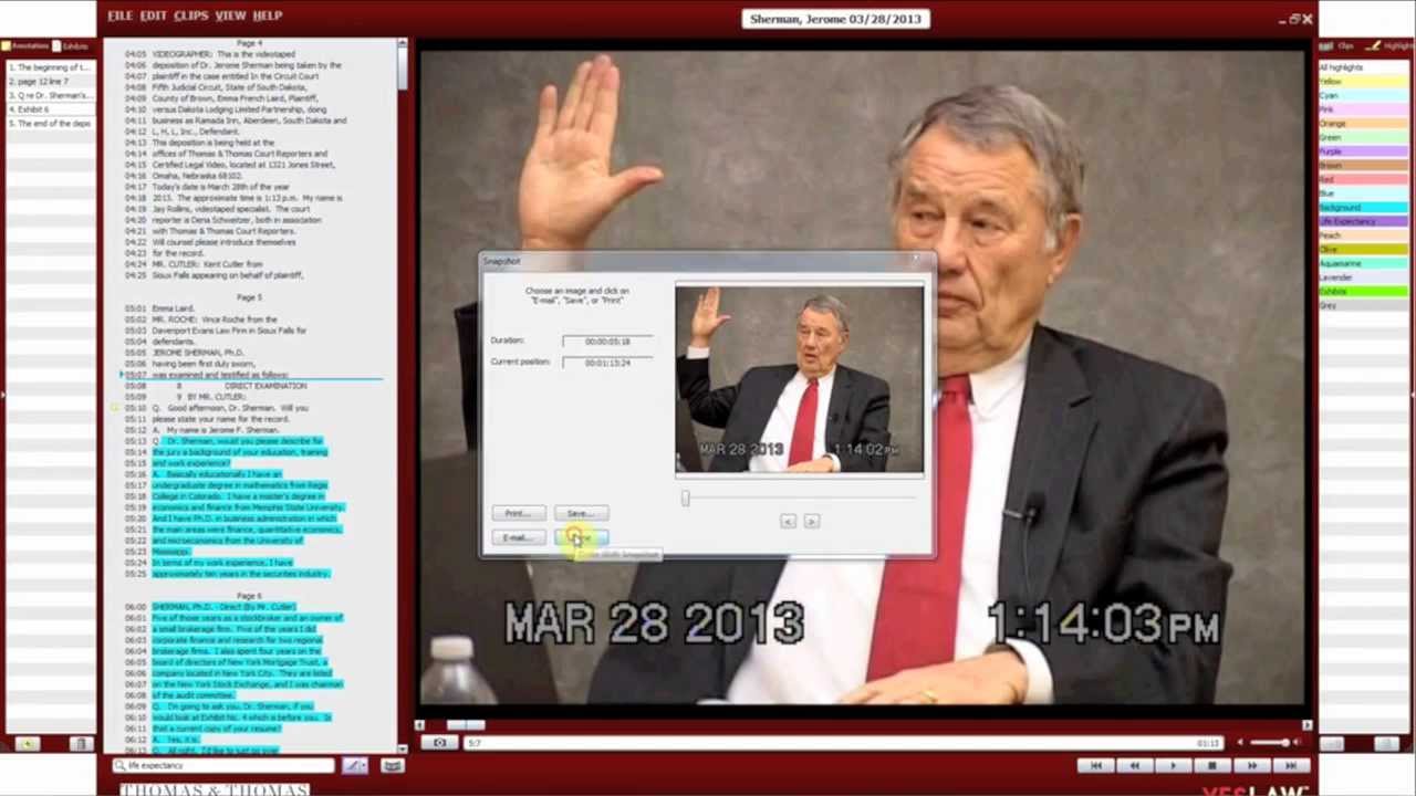 Thomas & Thomas Court Reporters - Benefits of Synchronized Depositions