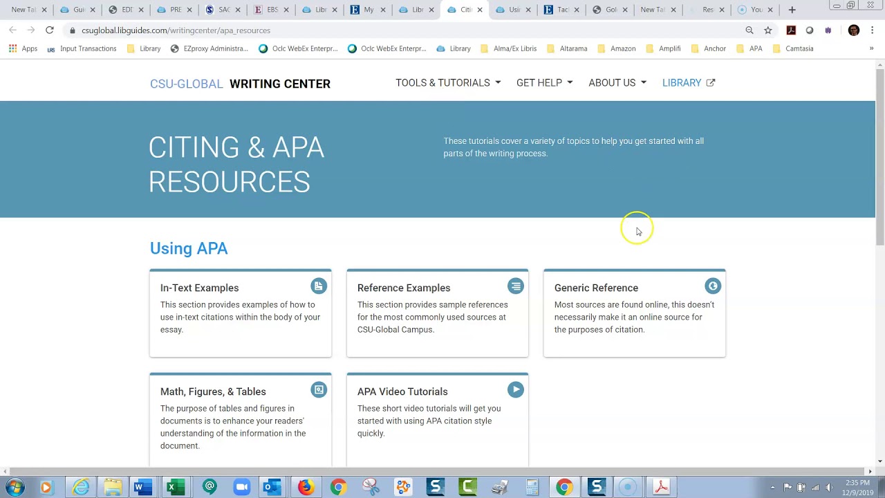 APA Citations in EBSCO