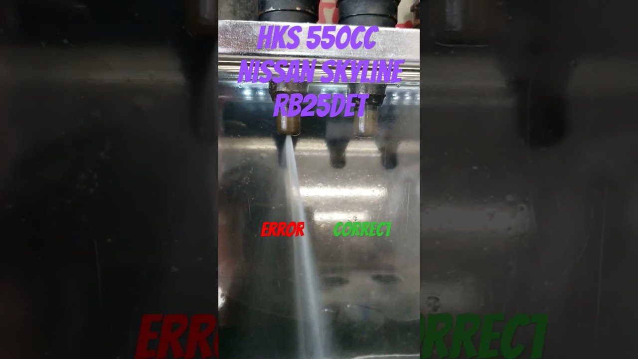 #nissanskyline #hks 550cc #fuelinjector with incorrect spray pattern - corrected with our service.