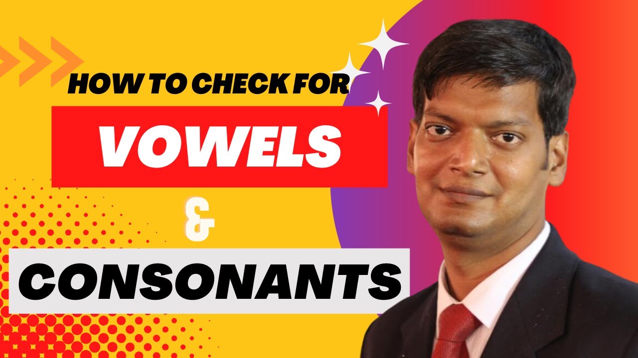 How to concisely check for vowels and consonants in Java? | No Loop