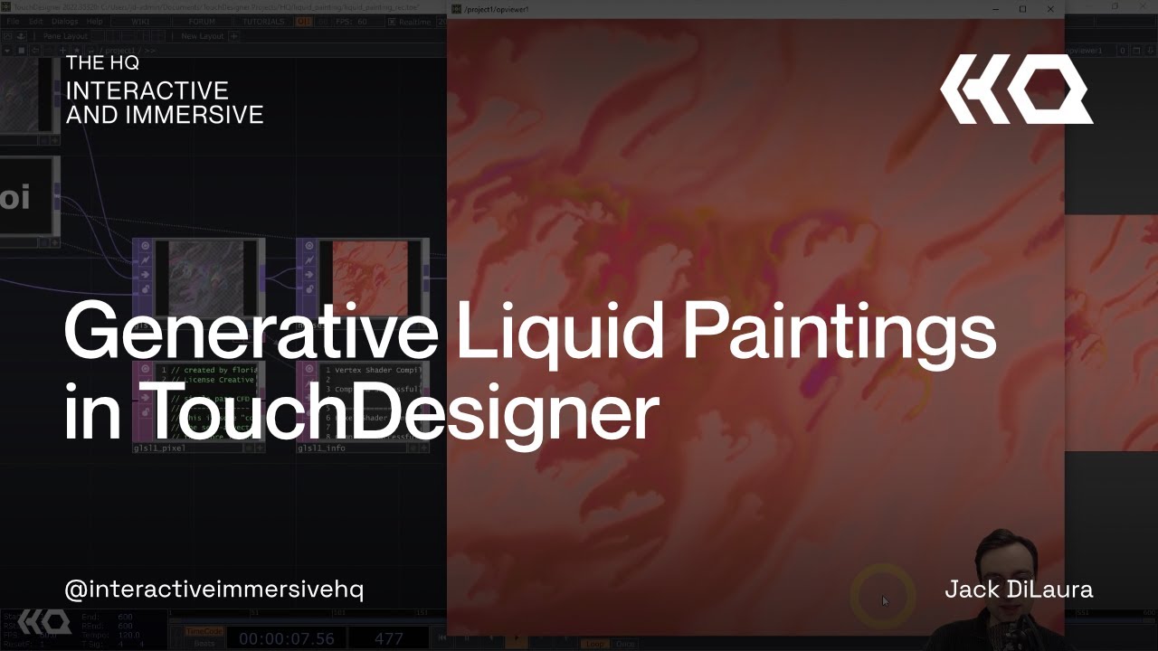 Generative Liquid Paintings in TouchDesigner - TouchDesigner Tutorial 144