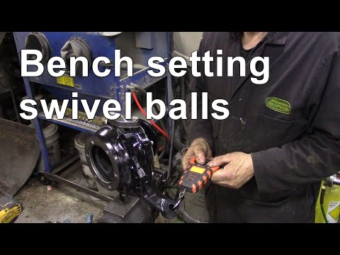 Bench setting swivel balls