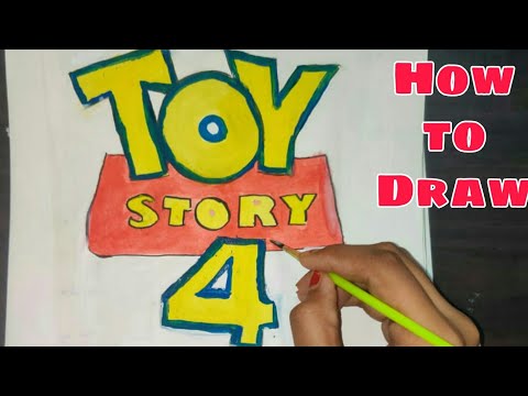 How to draw Toy story 4 #logo