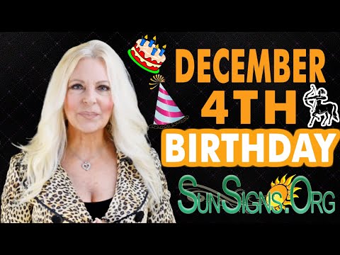 ♐️ Born On December 4th - Happy Birthday - Today's Zodiac Horoscope Personality - SunSigns.Org