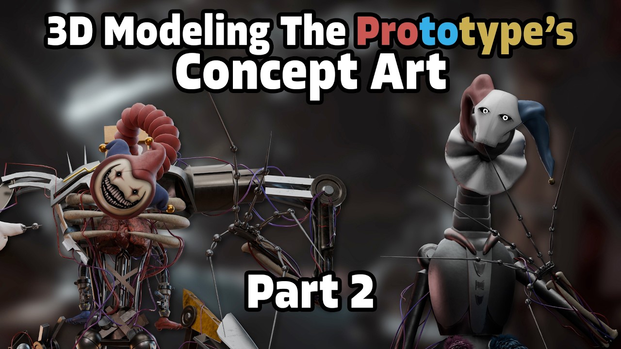 Unschooling with Fin - 3D Modeling The Prototype's Concept Art - Part 2