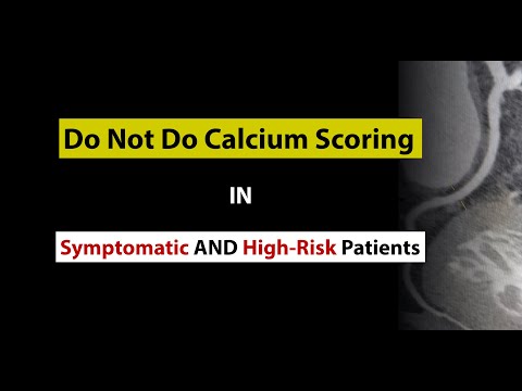 No Coronary Calcium Score for two groups: High-risk patients and those with symptoms (case report)