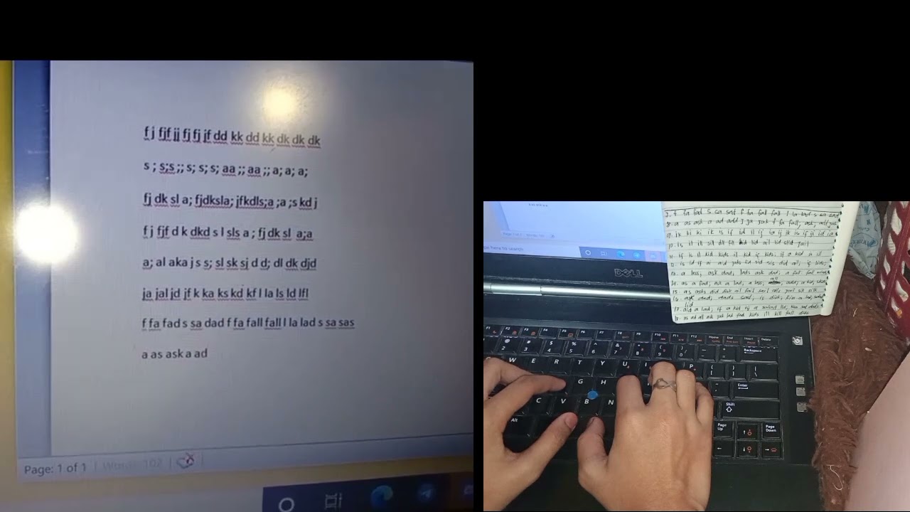 Assignment in Keyboarding and Document Processing (Typing practice)
